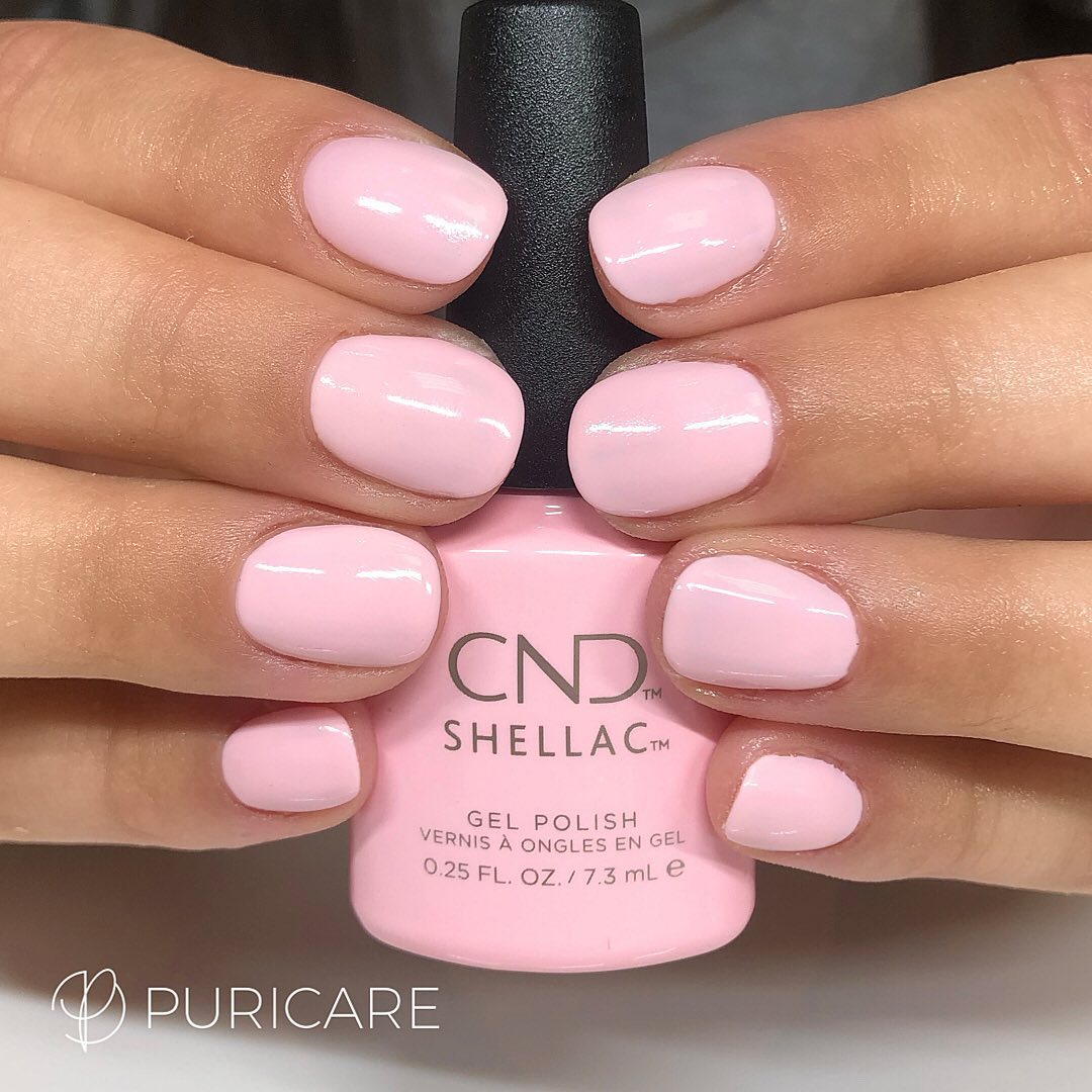 Shellac Candied לק ג'ל היפואלרגני בצבע ורוד פסטלי אטום | לק ג'ל ...