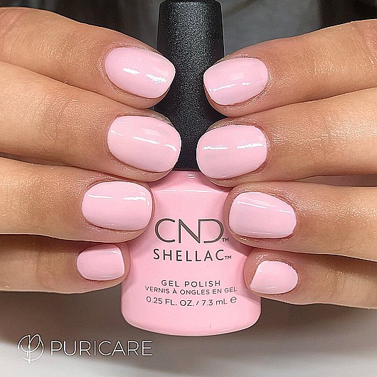 Shellac Candied לק ג'ל היפואלרגני בצבע ורוד פסטלי אטום | לק ג'ל ...