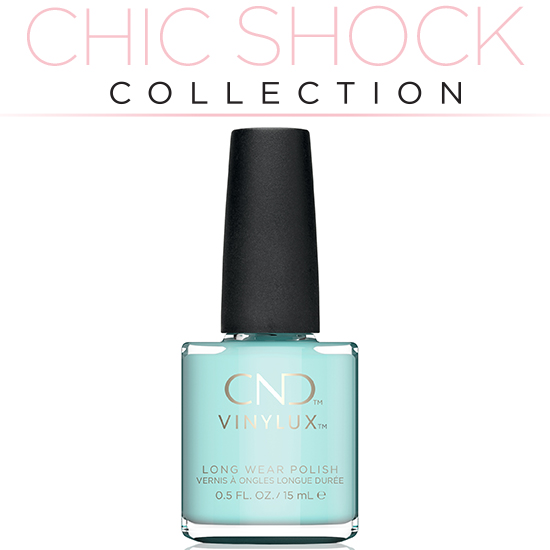 לק ג'ל בצבע תכלת פסטלי Shellac Shock Chic Taffy