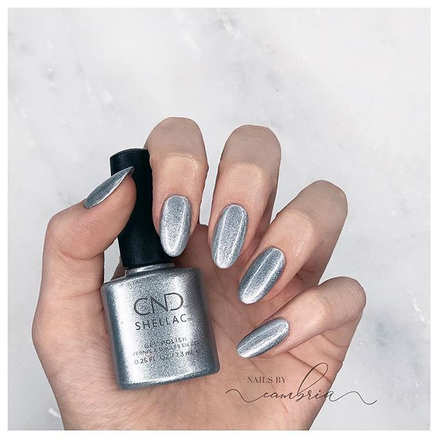 Shellac After Hours לק ג'ל היפואלרגני בצבע כסף מטאלי מנצנץ אטום | לק ג ...