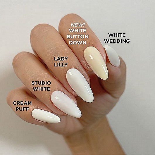 Shellac White wedding לק ג'ל היפואלרגני בצבע חלבי חצי שקוף | לק ג'ל ...