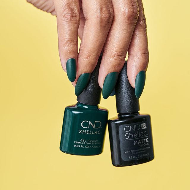 Shellac Aura לק גל היפואלרגני בצבע ירוק בקבוק כהה אטום | לק ג'ל היפואלרגני CND Shellac | חנות ...