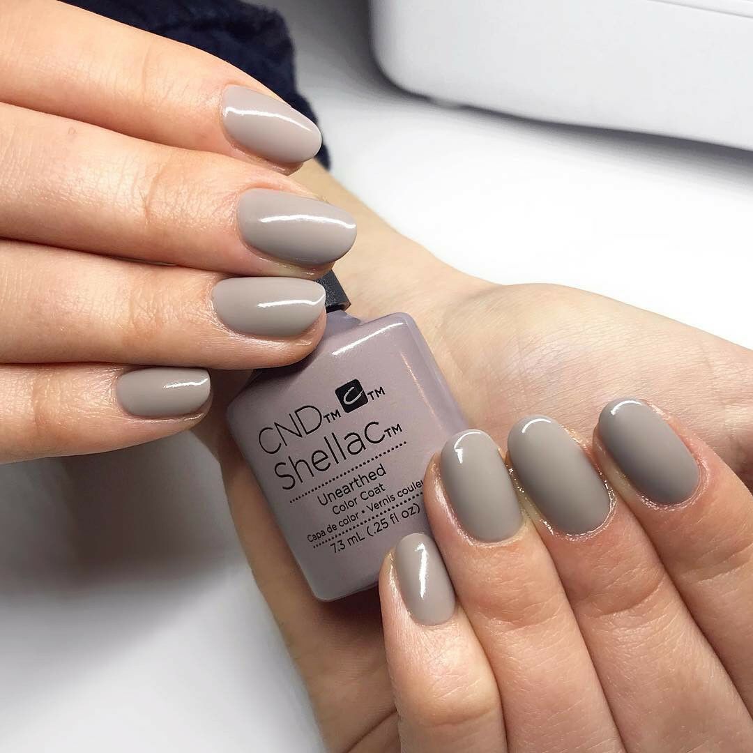 Shellac Unearthed לק ג'ל היפואלרגני בצבע ניוד אפרפר כהה אטום | לק ג'ל ...