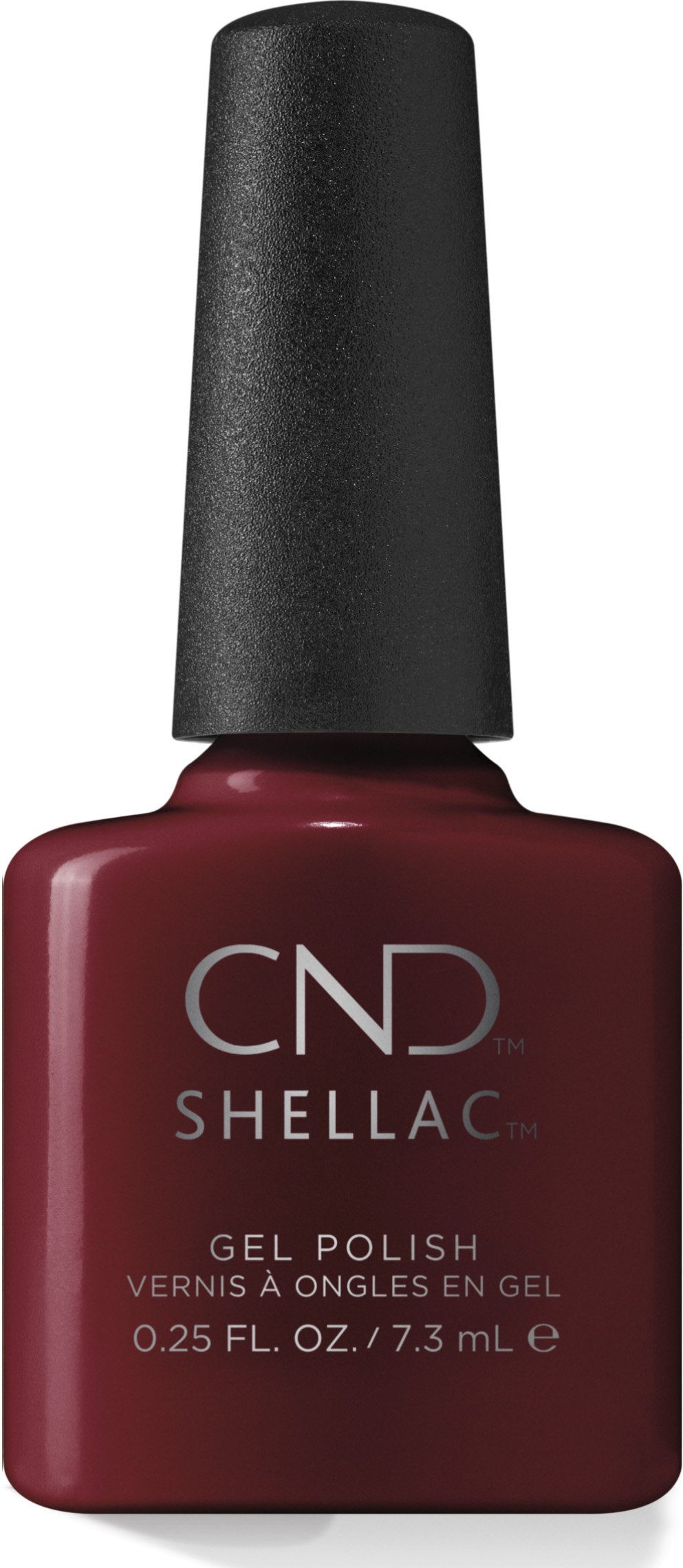 Shellac Signature Lipstick לק ג'ל היפואלרגני בצבע בורדו סגלגל עמוק אטום ...