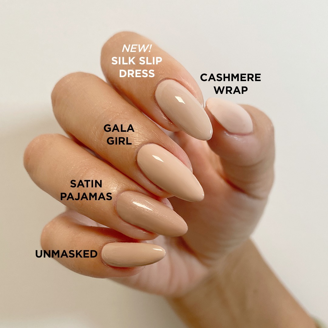 Shellac Silk Slip Dress לק גל היפואלרגני בצבע ניוד בז' חום בהיר אטום ...