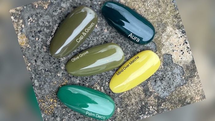 Shellac Olive Grove לק ג'ל היפואלרגני בצבע ירוק חאקי אטום | לק ג'ל ...