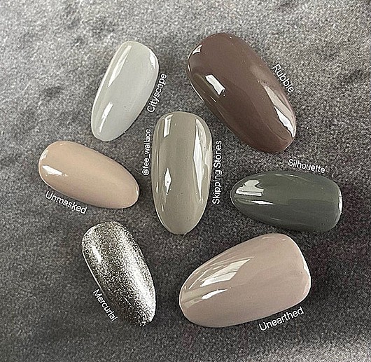 Shellac Skipping Stones לק ג'ל היפואלרגני בצבע חום אפרפר אטום | לק ג'ל ...