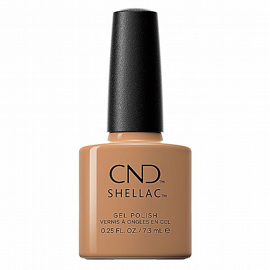 Shellac Running Latte לק ג'ל היפואלרגני בצבע חום לאטה אטום | לק ג'ל ...