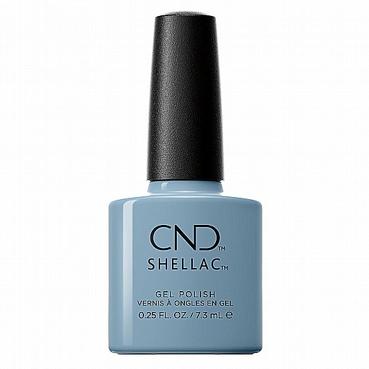 Shellac Frosted Sea glass לק ג'ל היפואלרגני בצבע תכלת שמים אטום | לק ג ...