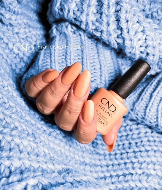 Shellac Daydreaming לק ג'ל היפואלרגני בצבע כתום אפרסקי עליז | לק ג'ל היפואלרגני CND Shellac ...