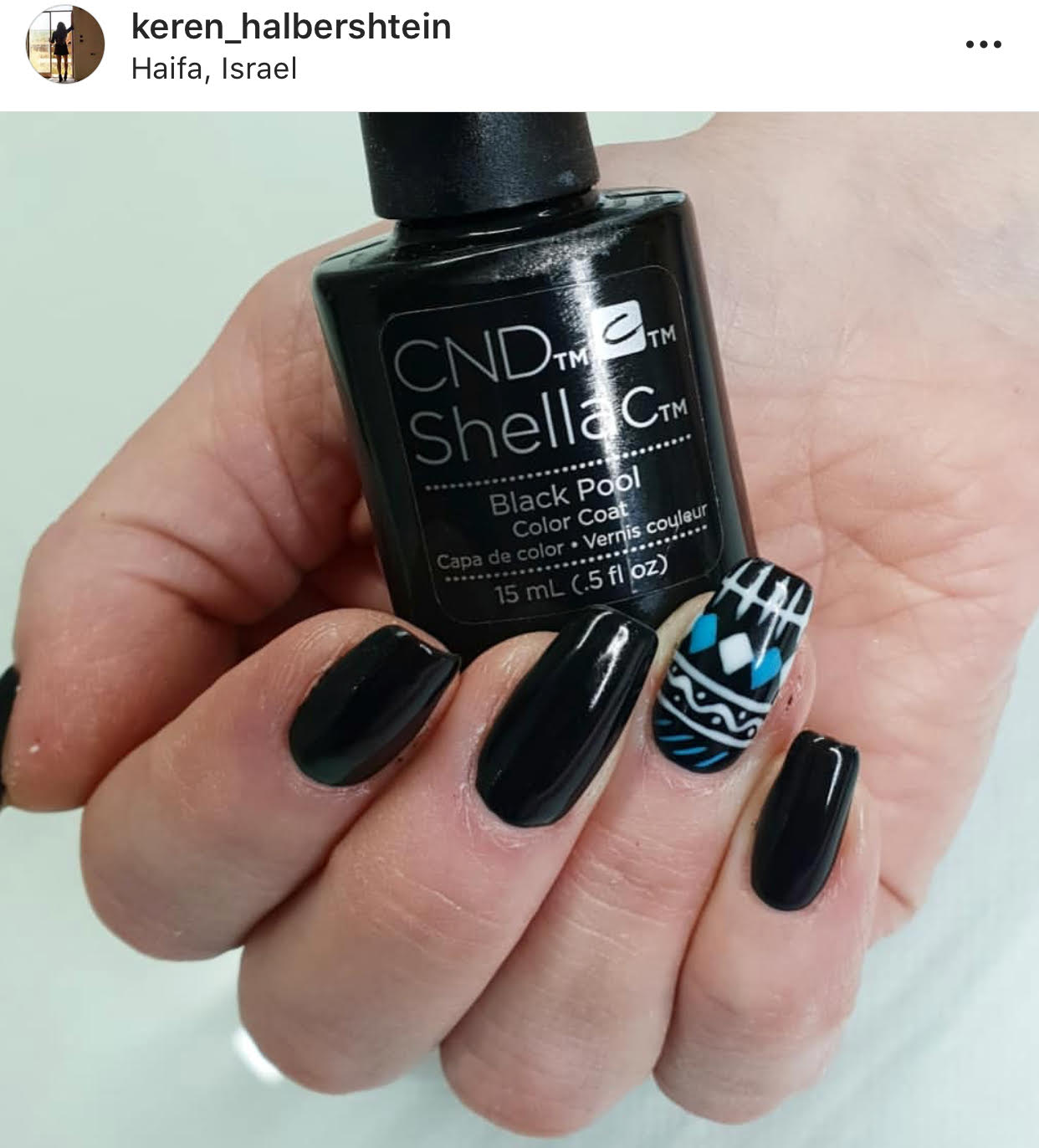 Shellac Black Pool לק ג'ל היפואלרגני בצבע שחור פחם אטום | לק ג'ל ...