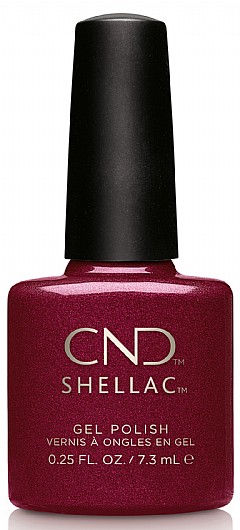 Shellac Crimson Sash לק ג'ל היפואלרגני בצבע בורדו מטאלי אטום | לק ג'ל ...