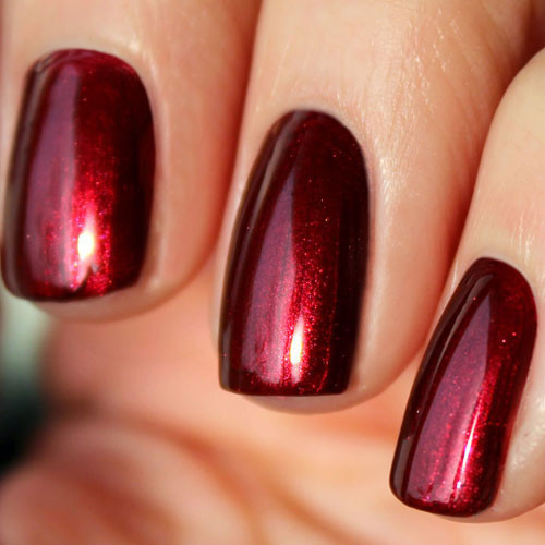 Shellac Crimson Sash לק ג'ל היפואלרגני בצבע בורדו מטאלי אטום | לק ג'ל ...