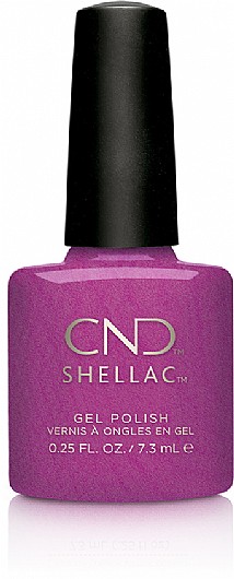Shellac Sultry Sunset לק ג'ל היפואלרגני בצבע ורוד סגלגל מטאלי אטום ...