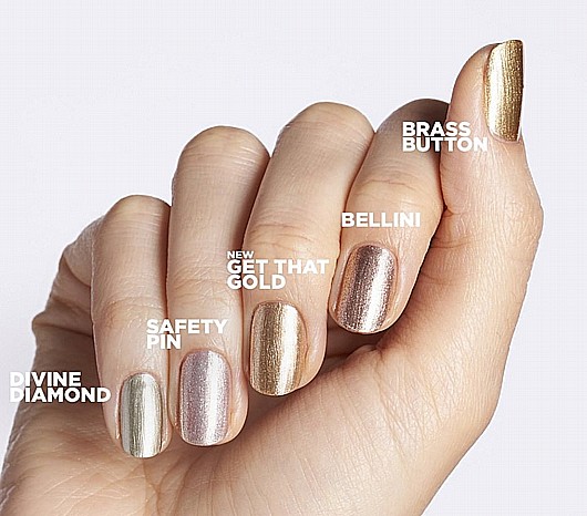 Shellac Safety Pin לק ג'ל היפוארגני בצבע שמפניה מטאלי אטום | לק ג'ל ...