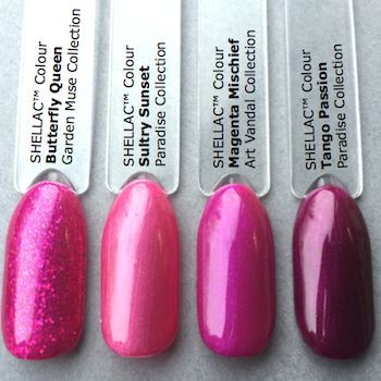 Shellac Magenta Mischief לק ג'ל היפואלרגני בצבע פוקסיה סגול מטאלי אטום ...