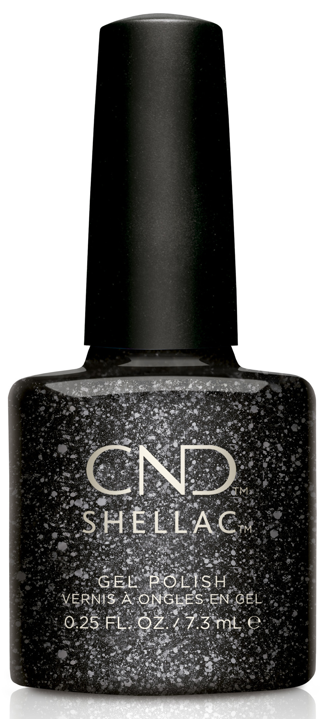 Shellac Dark Diamonds-לק ג'ל היפואלרגני בצבע שחור מנצנץ אטום | לק ג'ל ...