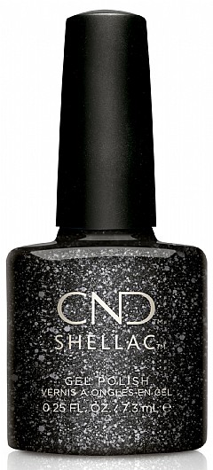 Shellac Dark Diamonds-לק ג'ל היפואלרגני בצבע שחור מנצנץ אטום | לק ג'ל ...