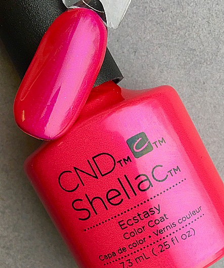 Shellac Ecstasy לק ג'ל היפואלרגני בצבע ורוד מטאלי אטום | לק ג'ל ...